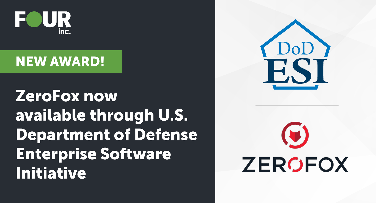 Four Inc. Secures Department of Defense ESI Blanket Purchase Agreement ...